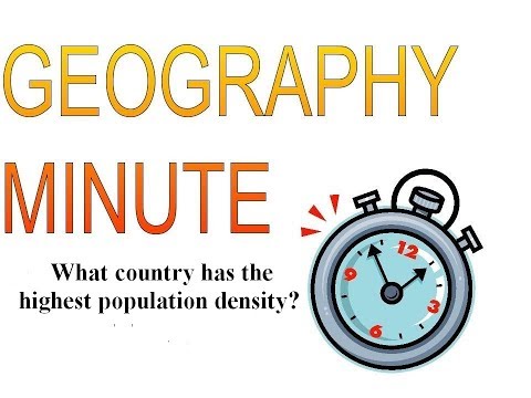What country as the highest population density?
