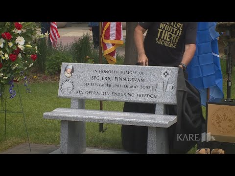 Bench at Blaine Veterans Memorial honors U.S. Army Specialist