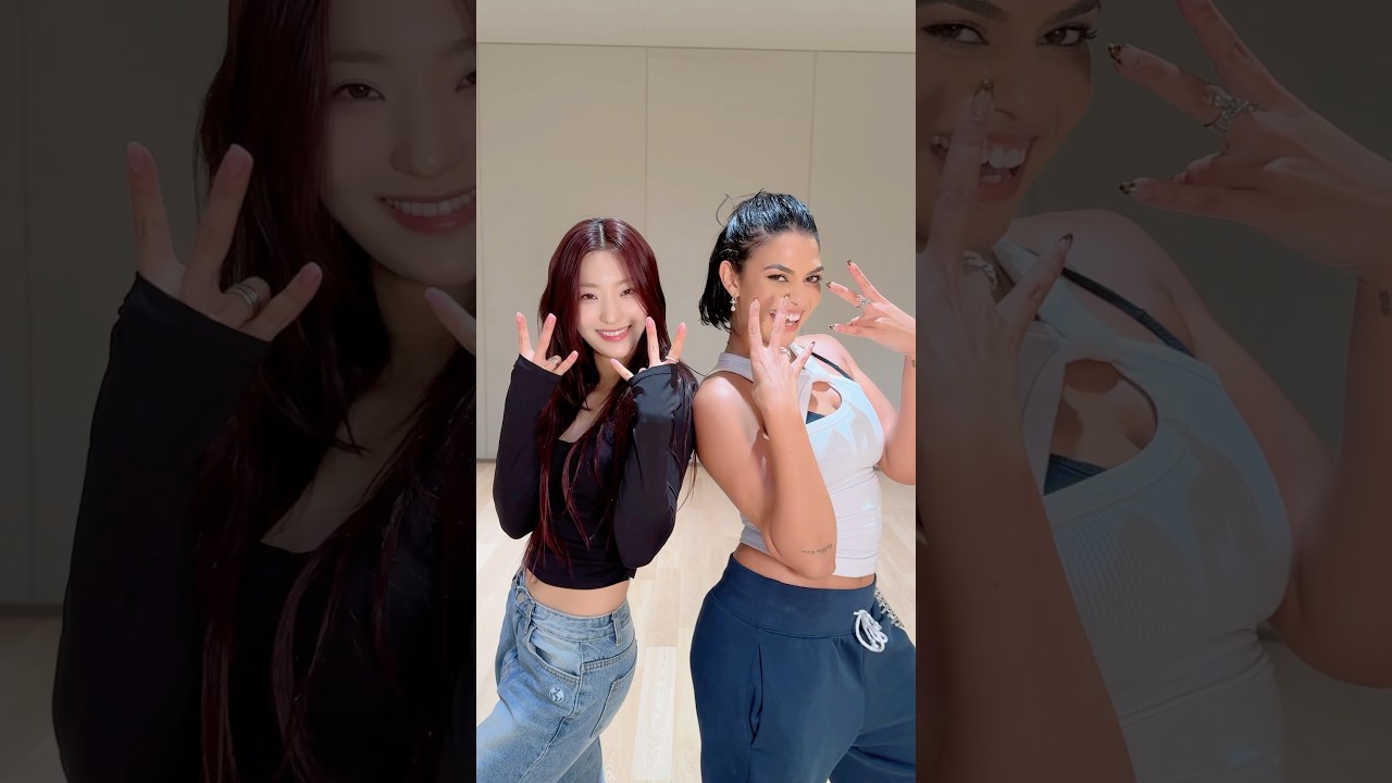 #Supersonic ❤️‍🔥 with #Kirsten #LeeSaeRom #fromis_9 #Supersonic_Challenge #flover @KirstenDodgenn