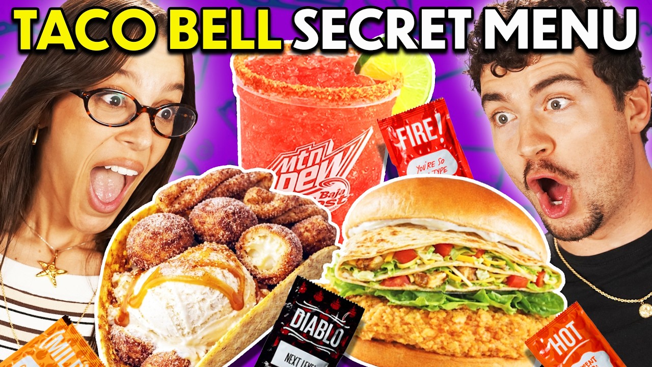 Trying & Ranking Taco Bell Secret Menu Hacks!