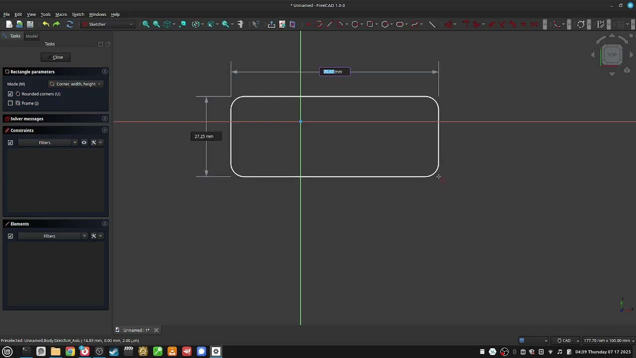 136 how to create a rectangle with rounded corners with a normal rectangle