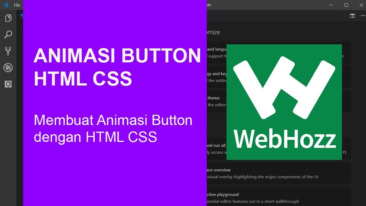 Belajar HTML CSS : Membuat Animasi Button