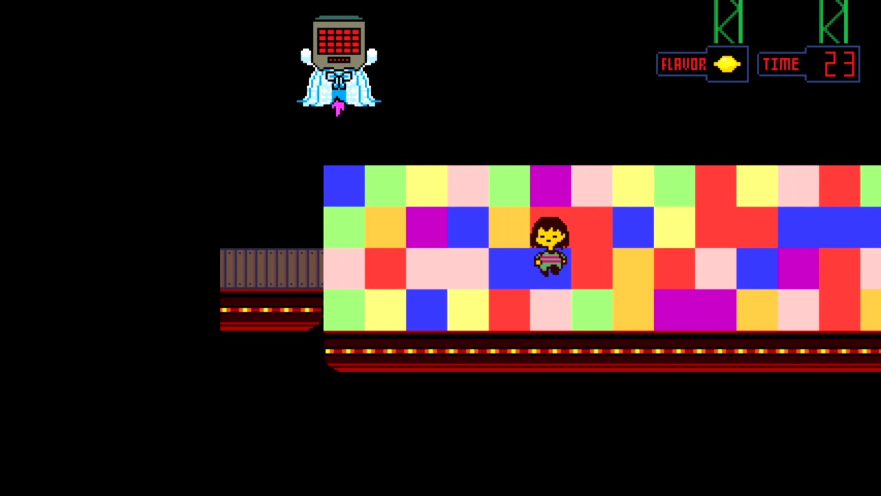Undertale Mettaton Floor Tile Puzzle Completed.