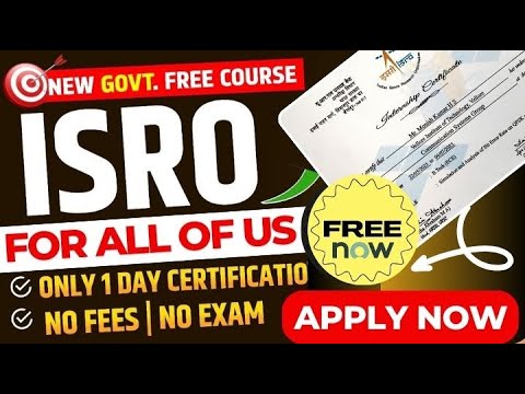 Get ISRO FREE AI Machine Learning Certification in One Day ๐