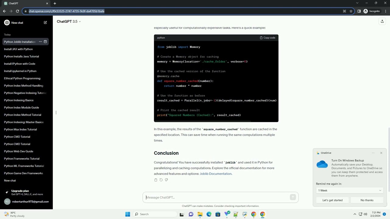 python install joblib