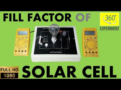Solar cell fill factor experiment, fill factor of solar cell