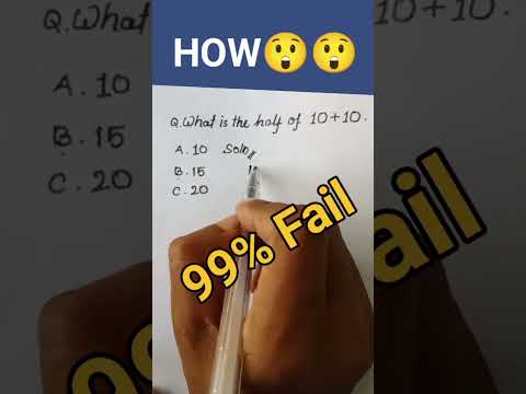 what is the half of 10+10. #maths #mathstricks #trandindmaths