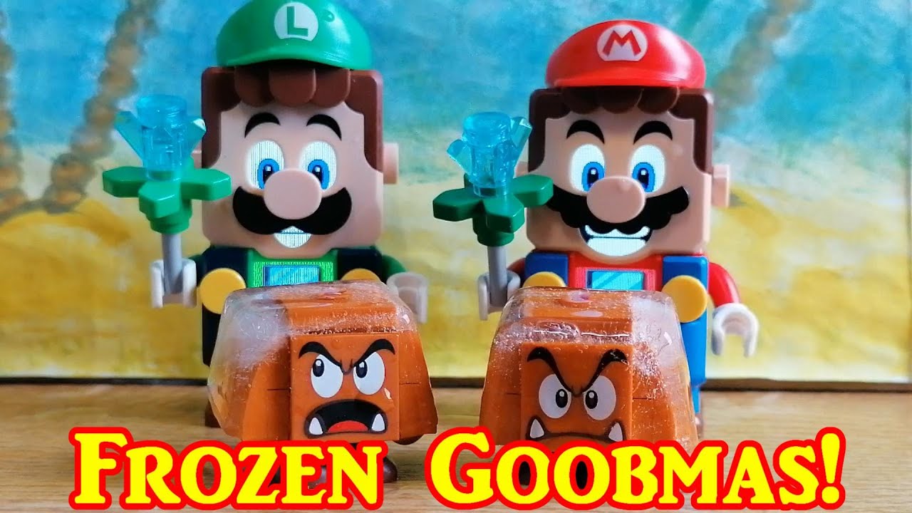 Luigi and Mario double Ice Flower Power UP (MOC)