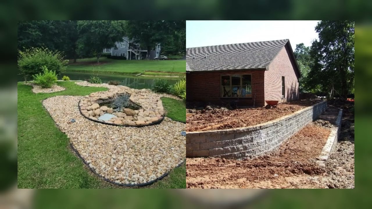 drainage solution & hardscape