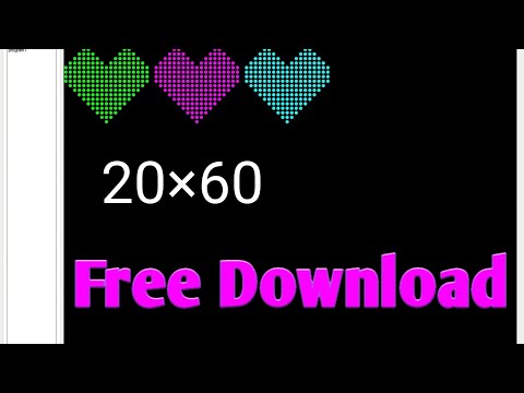 free download 20×60 pixel programing z type