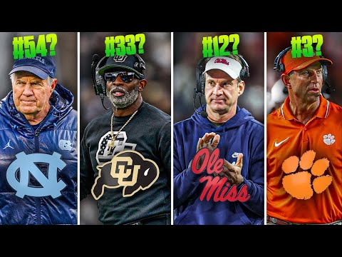 Ranking the TOP 25 coaches in college football in 2025 | Who's the No. 1 coach in the country?