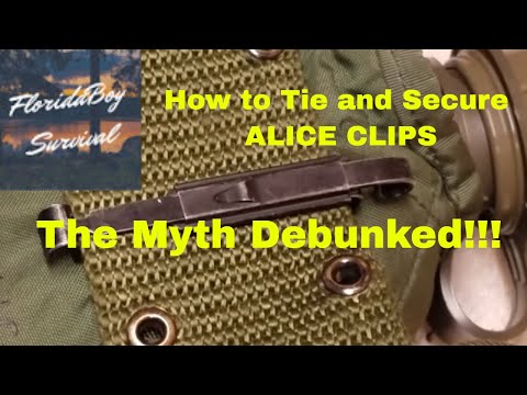 How to Tie and Secure ALICE clips - The Myth Debunked!!!