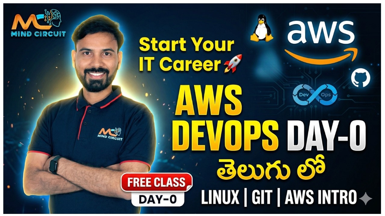 AWS DevOps DAY-0 తెలుగు లో | LINUX GIT AWS CLOUD INTRO || Madhu Kiran #devopscourseintelugu