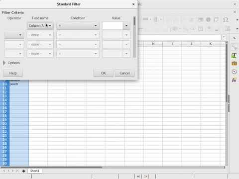 LibreOffice Calc: get the distinct/unique values in a column or a list of elements – Bytefreaks.net