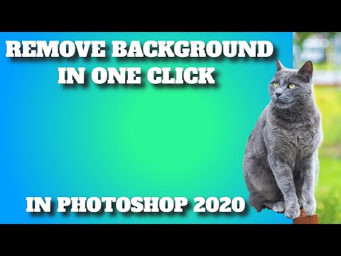 how to remove background in photoshop 2020 in one click