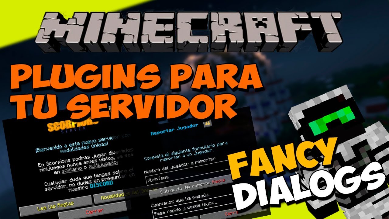 PLUGINS para tu SERVIDOR de Minecraft - FANCYDIALOGS (MENUS de Opciones!)