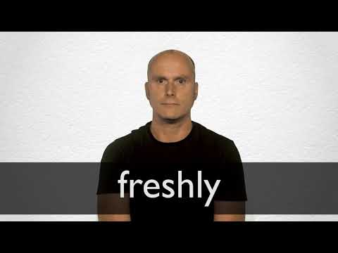 FRESHLY definition and meaning | Collins English Dictionary