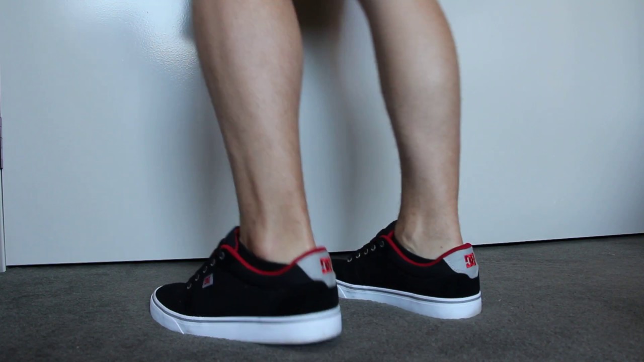 DC's, barefeet and socks