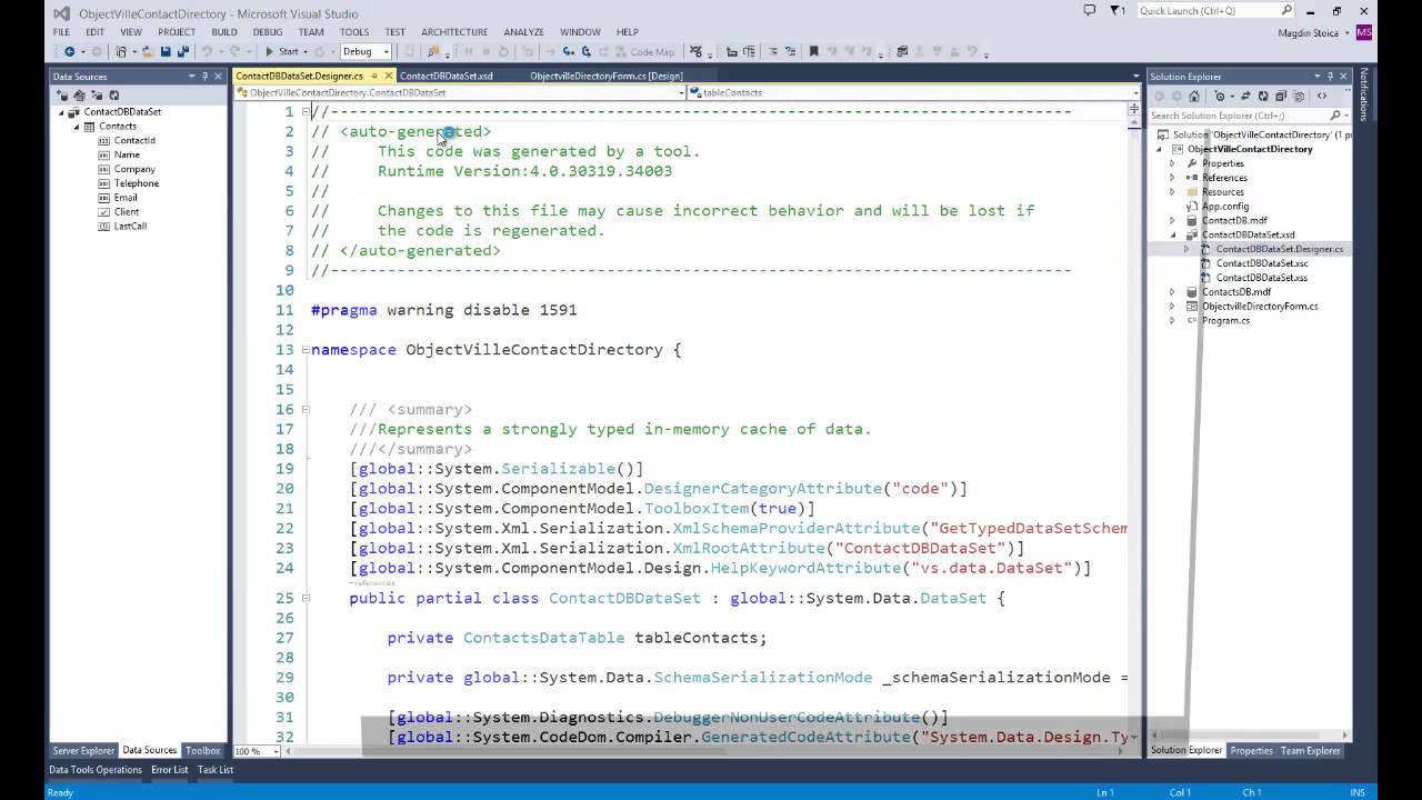 Windows Forms, Database-Driven App Tutorial (Part 3 / 5)