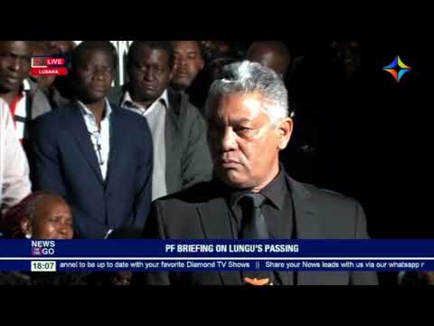 LUBINDA URGES ZAMBIANS TO MOURN ECL IN PEACE