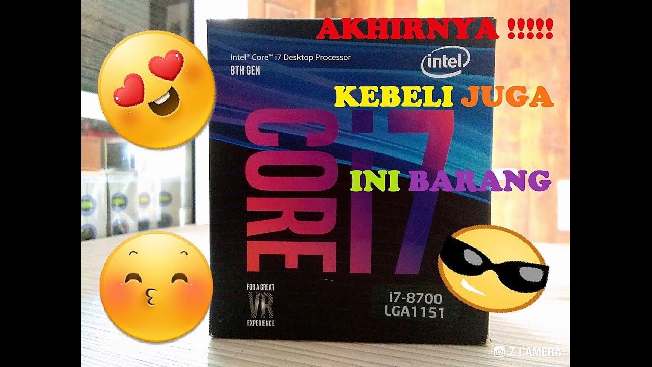 Unboxing !!! PROCESSOR I7 8700 Coffeelake 8th Gen LGA 1151