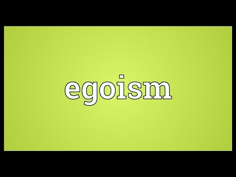 Egoism Meaning
