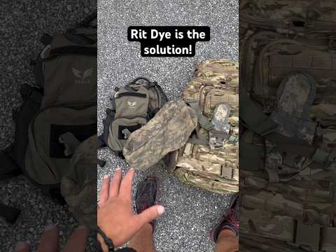 Rit Dyeing ACU/UCP Gear Into Ranger Green #tacticalgear #preparedness #outdoorlife #military