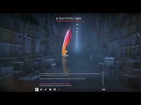 Insane Kukri 91% fade unboxing (sound warning, kinda loud)