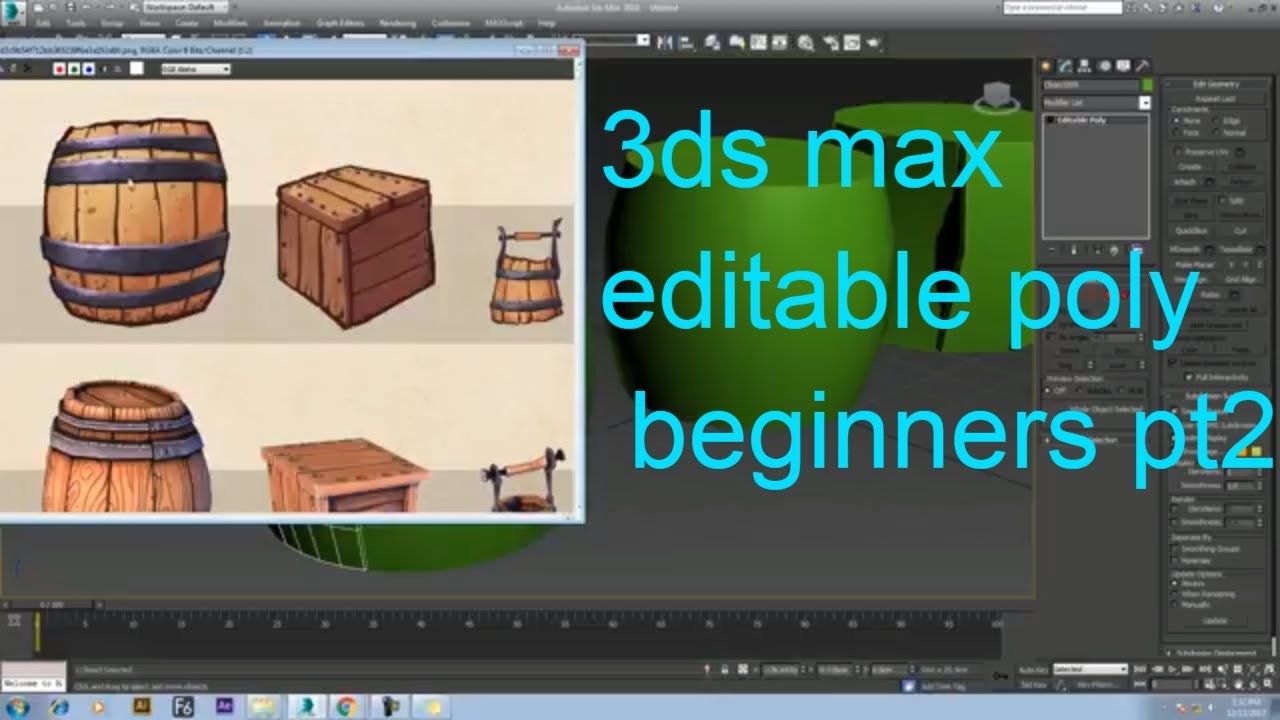 3ds Max Tutorial - Edit Poly Modifier - Modifier Stack 3ds Max | editpoly basic |