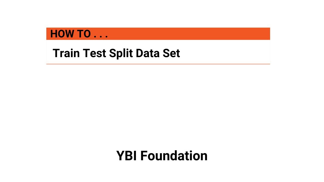 How to train test split data | Python | Tutorial #tutorial #machinelearning #datascience