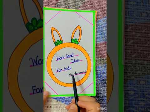 Worksheet idea for kids.