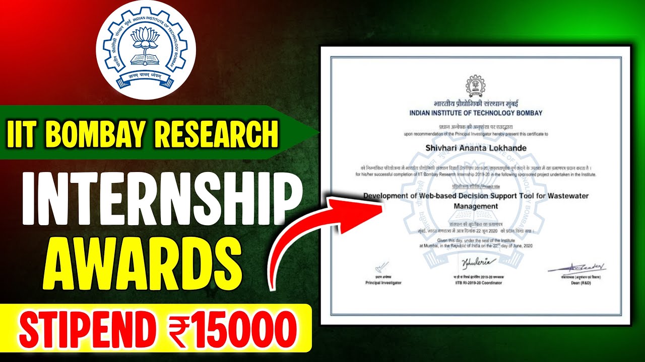 IIT Bombay Research Internship Awards 2025 Apply Online | IIT Bombay Research Internship 2025-26