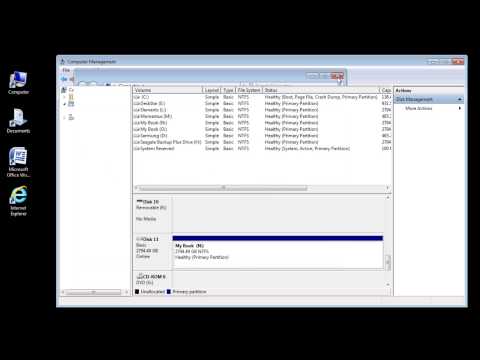 Windows 7 WD External 3TB Unrecognized Drive In My Computer Fix
