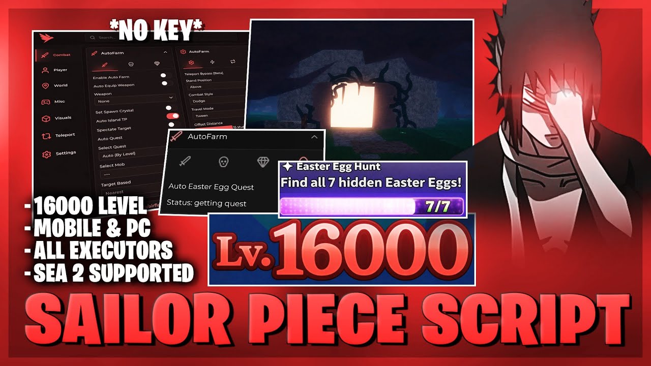 Sailor Piece Script — NO KEY, Easter Event, Sea 2, New Update, 16000 Level, PvP, Instant Kill (BEST)