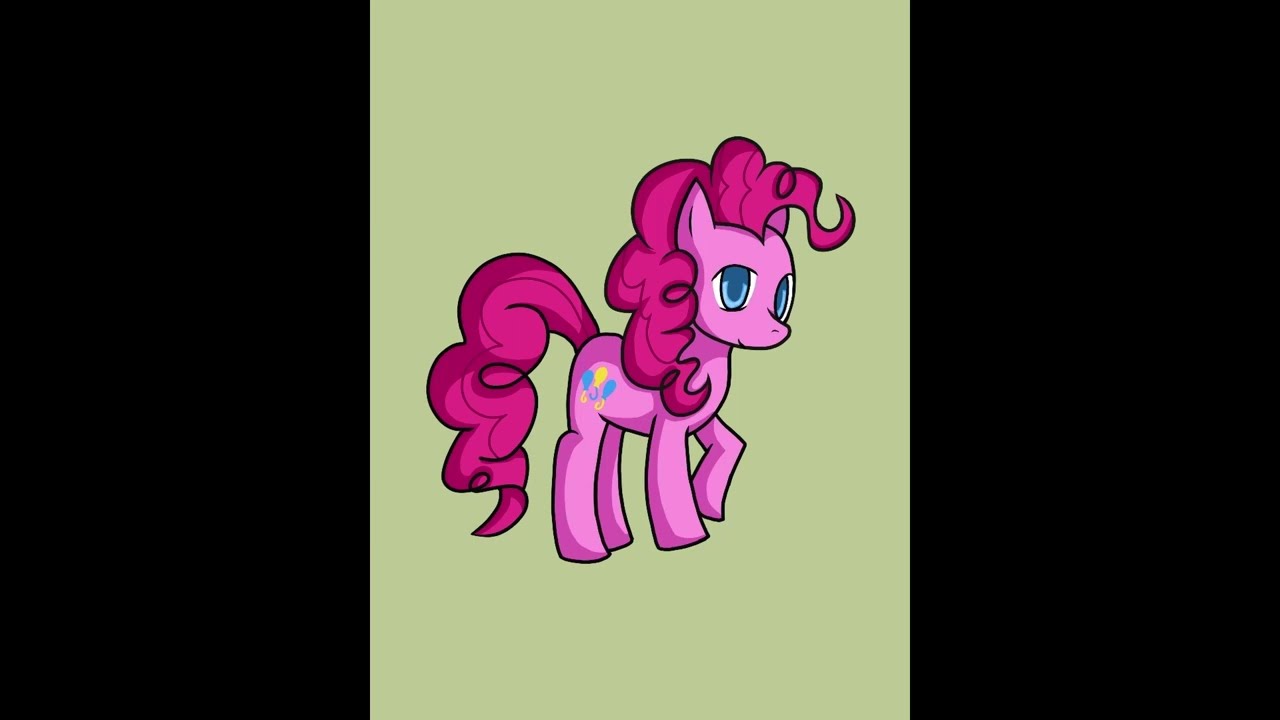Pinkie Pie My Little Pony MLP Speedpaint Video Kawaii Pony Drawing Process Procreate