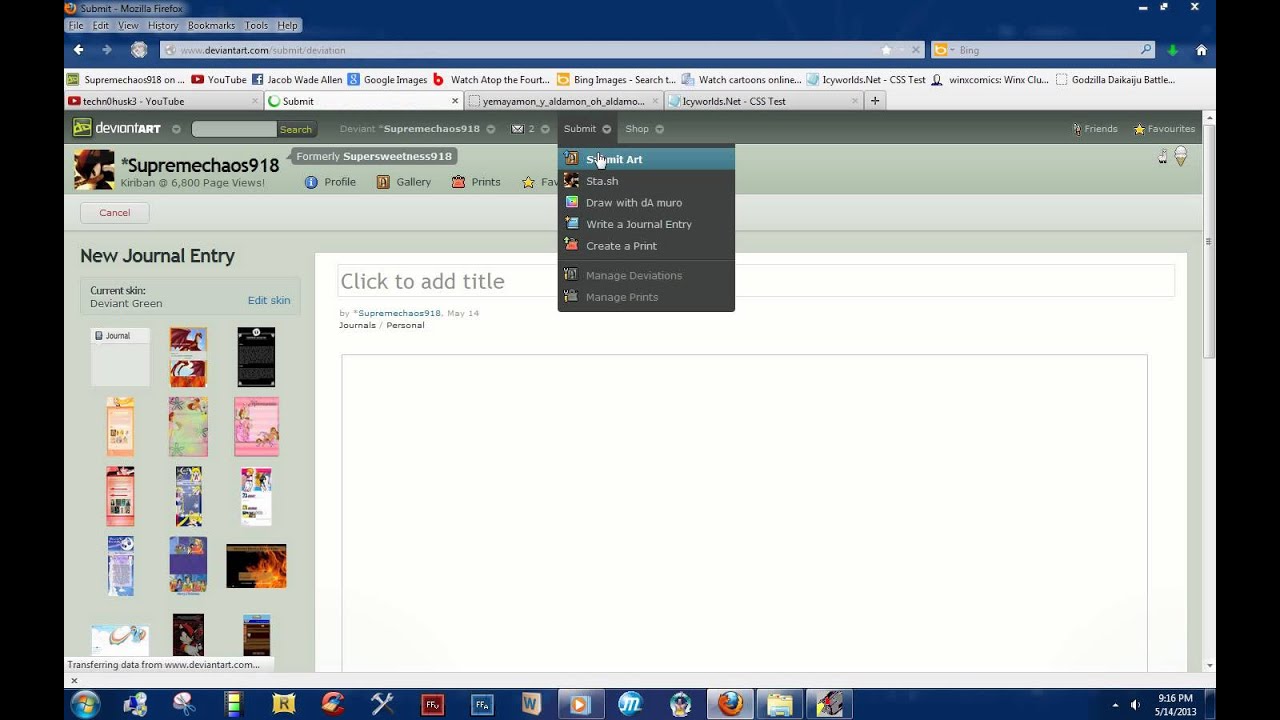Journal Skin Tutorial