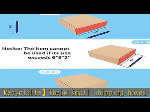 LONGPINE Small Shipping Boxes, 25Pcs 6x6x2 Inches Moving Boxes Small Recyclable Burst Resistant Hig