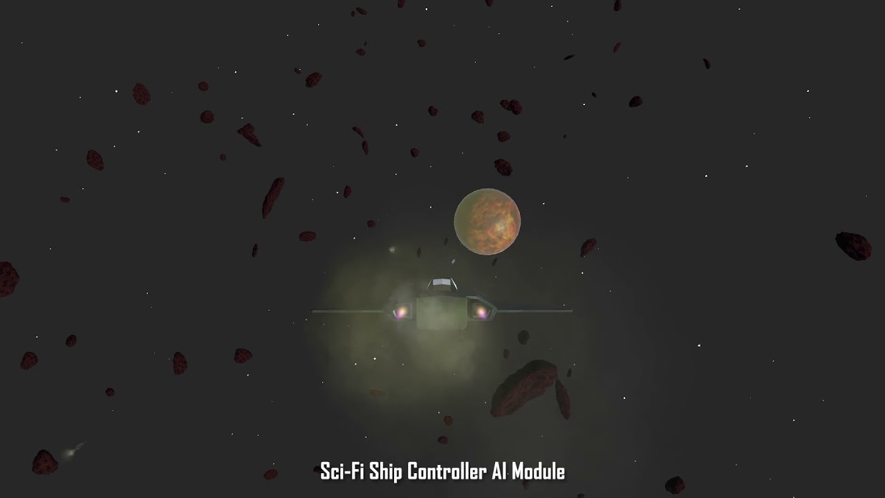 Sci-Fi Ship Controller Asteroids Promo