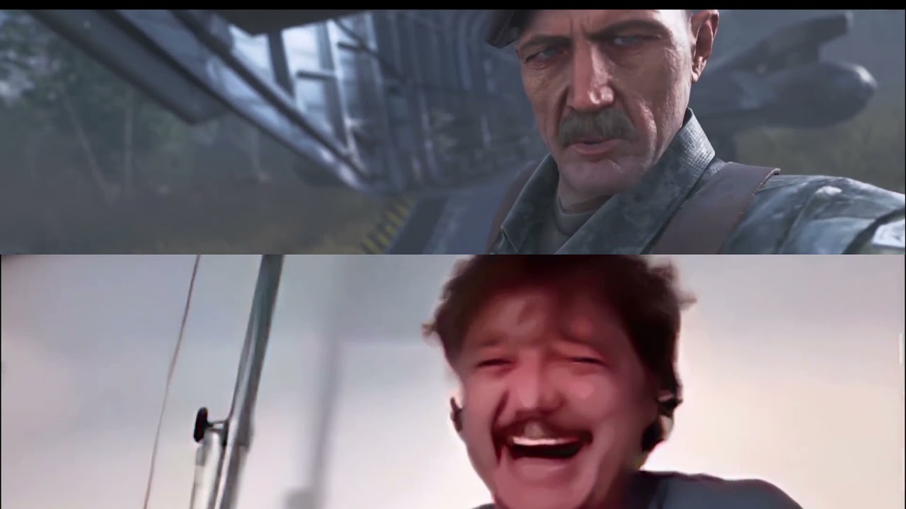Pedro Pascal crying at cod mw2 ghost and roach death (Good Ending)
