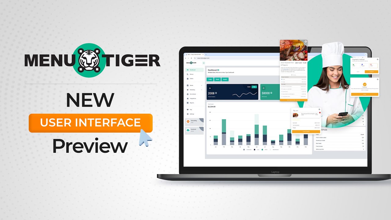 MENU TIGER New User Interface Preview