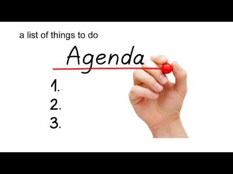 agenda meaning | Vocabulary for Kids | Children's Dictionary | Learn English Vocabulary