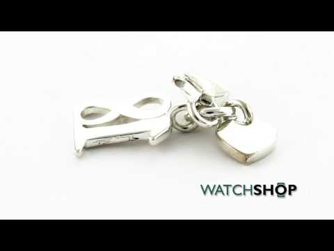 Thomas Sabo Jewellery Ladies' Lucky Number 18 Diamond Charm Pendant (DC0034-725-14)