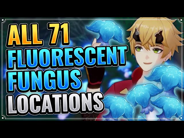 All Genshin Impact Fluorescent Fungus locations with interactive map