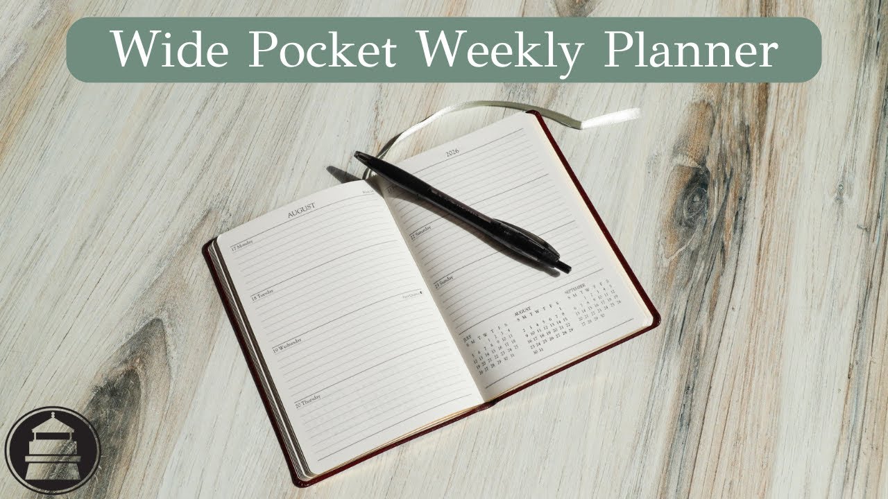Wide Pocket Weekly Planner | Gallery Leather