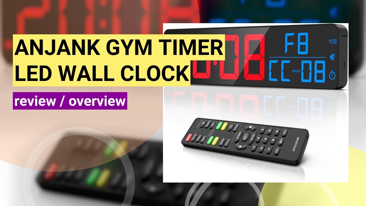 ANJANK 15'' Large Gym Timer Review: The Ultimate Fitness Clock