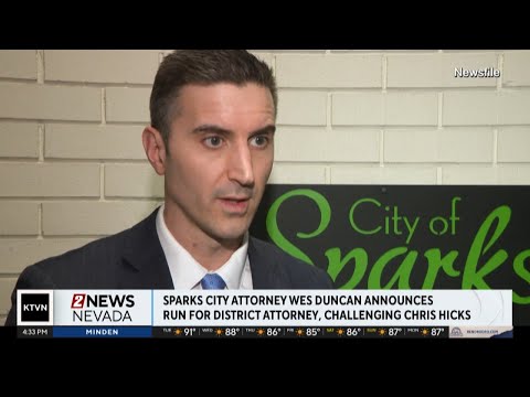 Sparks City Attorney Wes Duncan announces run for Washoe District Attorney