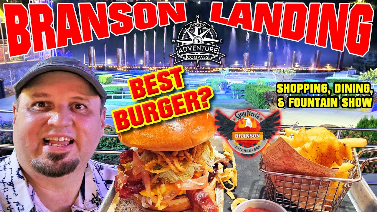 Best Burger 🍔 at Guy Fieri's Kitchen & Bar, Branson Landing, Branson, MO #youradventurecompass