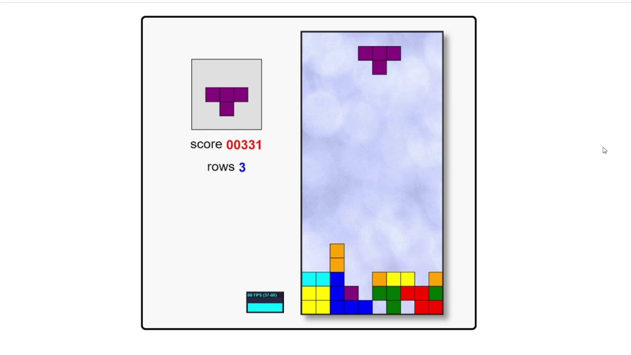 Simple Tetris Game In JavaScript With Source Code | Source Code & Projects