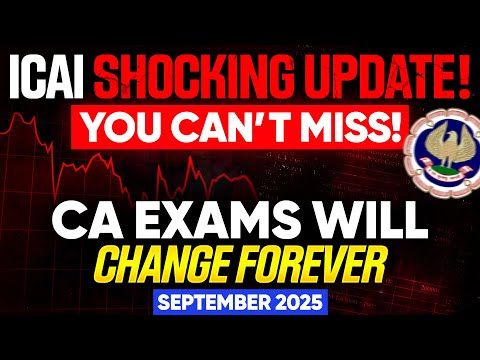 ICAI Update | CA Exams Sep 2025 Changes | 3 Big Points to Remember | By Jatin Dembla
