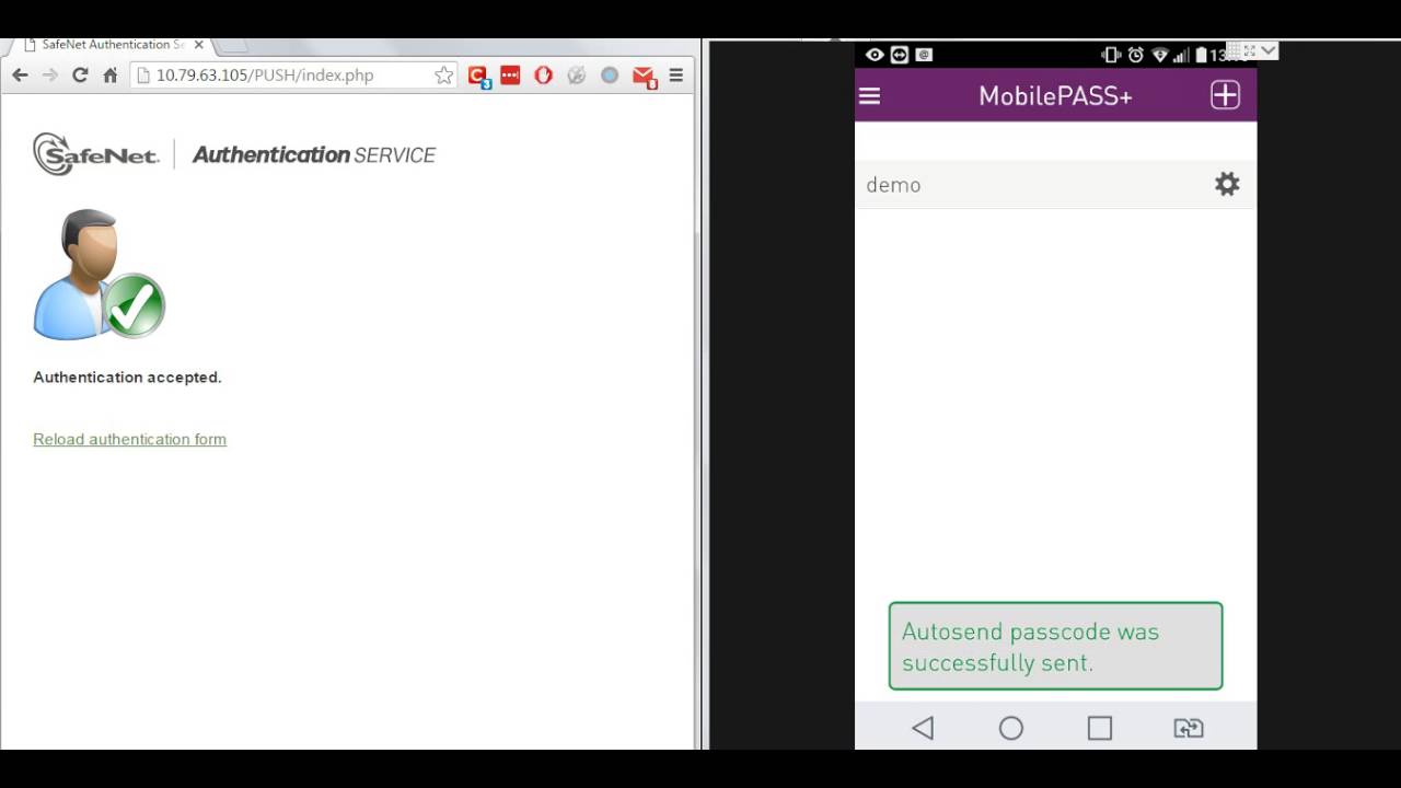 MobilePass+ for SafeNet Authentication Service